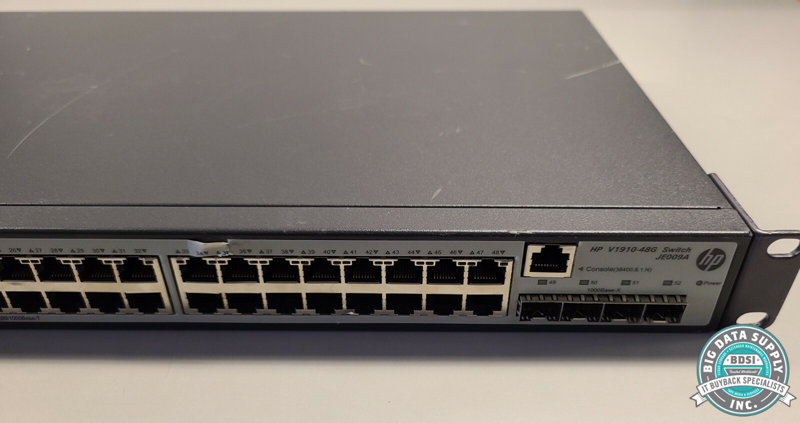 HP V1910-48G 48-Port Gigabit Smart Managed Switch Layer P/N JE009A | eBay