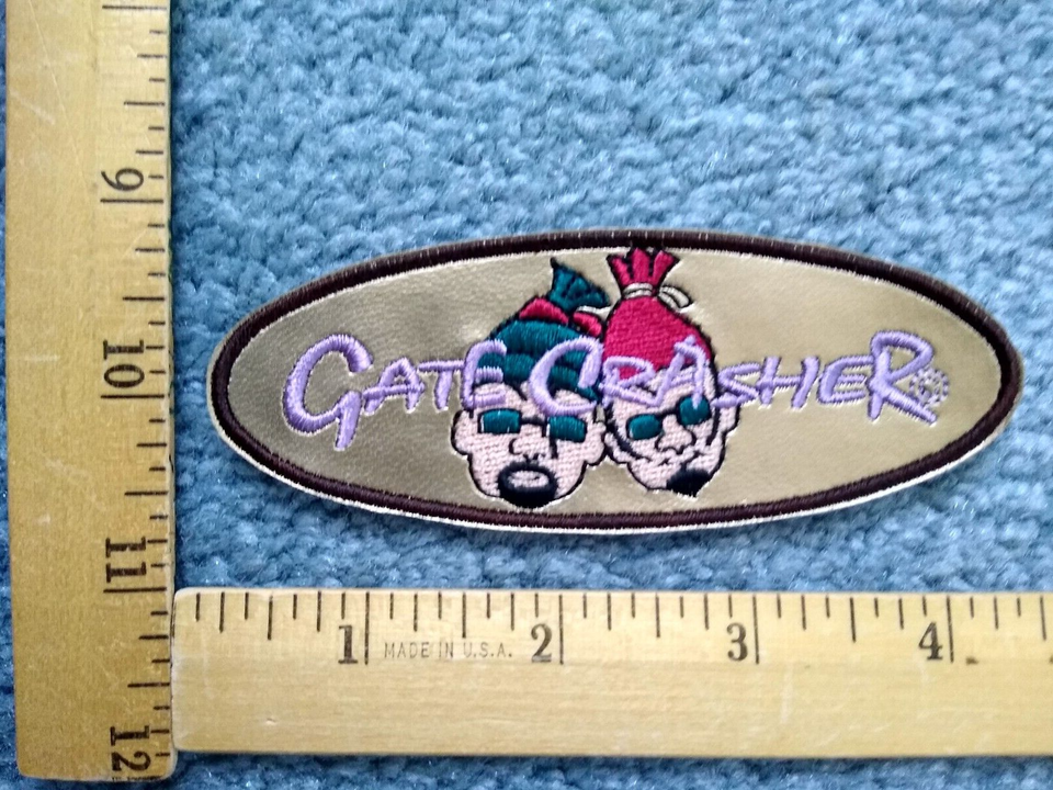 RARE VINTAGE GATE CRASHER COMIC BOOK IRON ON PATCH free shipping | eBay