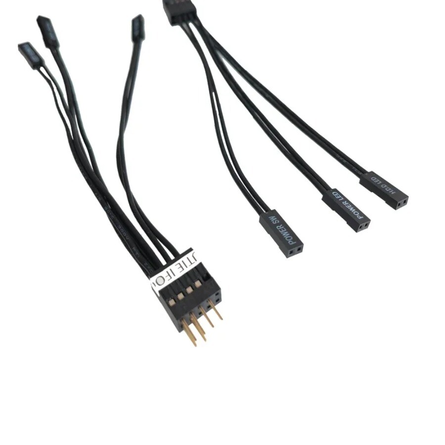 Motherboard Power SW HDD LED + - Cable 6P Start Switch Jumper Front ...