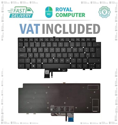 For Dell JP3W9 Latitude 7440 UK QWERTY Backlit Keyboard | eBay UK