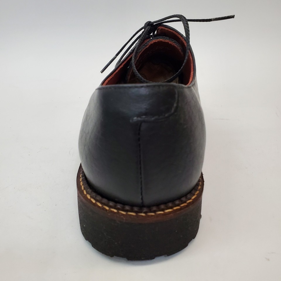 NOS HS TRASK Dri-Lex Bison Leather Plain Toe Blucher Derby Shoes Mens ...