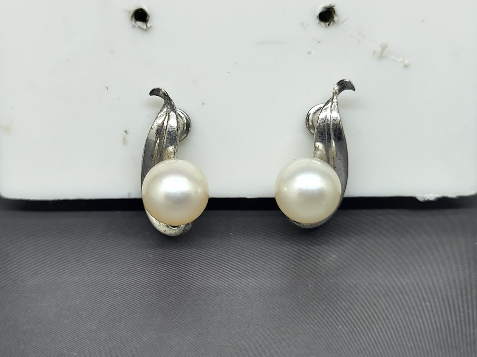Vintage 7MM Genuine Pearls .925 Sterling Silver Fancy… - Gem