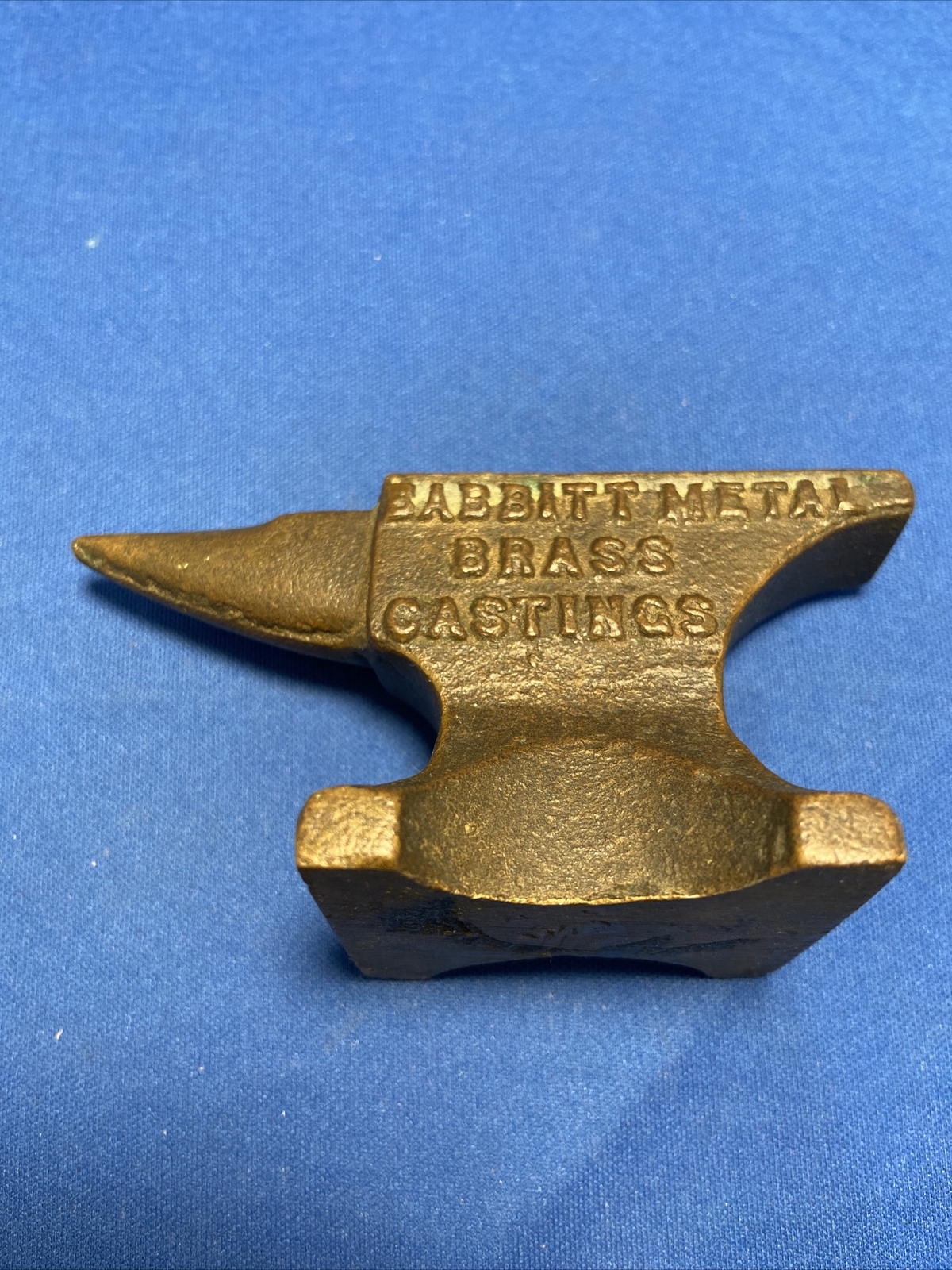 RARE BABBITT METAL Brass Casting Bronze Mini jewelers Anvil ...