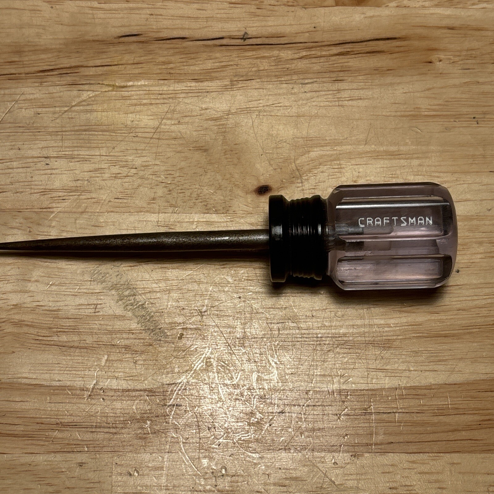 Craftsman USA Awl Scratch 41028 N WF A Black/Clear Handle USA | eBay