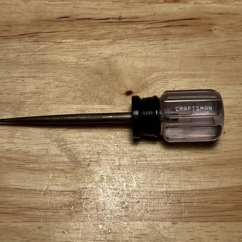 Craftsman USA Awl Scratch 41028 N WF A Black/Clear Handle USA | eBay