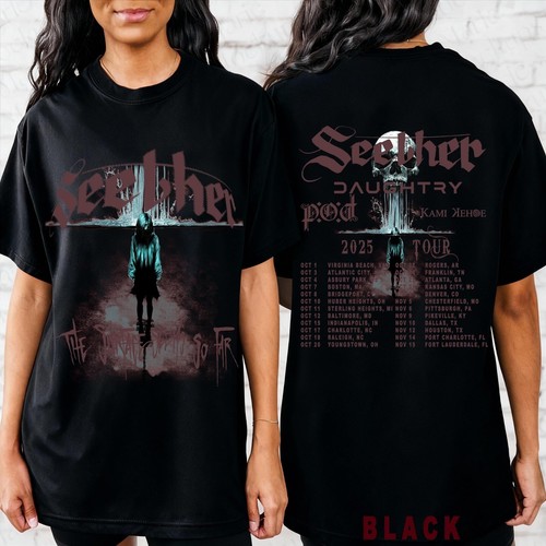Seether Tour 2025 the Surface so Far Album Rock Concert Unisex T-Shirt ...