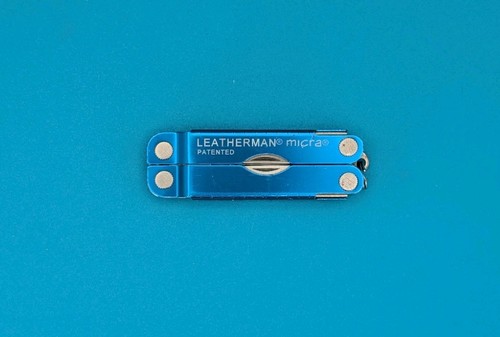 Leatherman Micra Multi-Tool, Knife, Scissors, Key Ring, Blue! | eBay