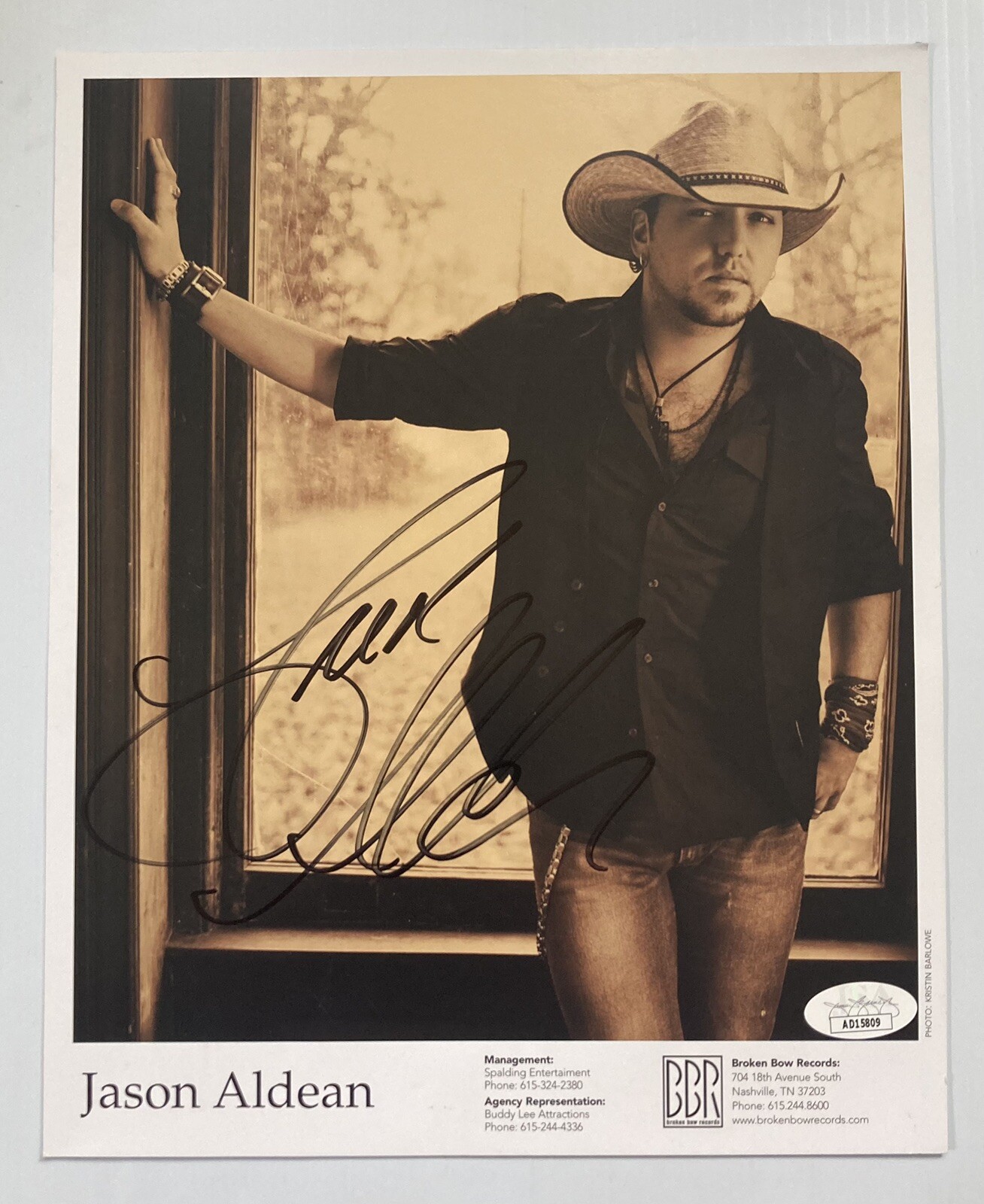 Country Music Star Jason Aldean Signed Autograph 8x10 Photo - JSA ...