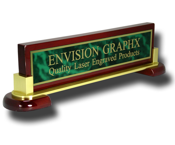 LARGE PERSONALIZED CUSTOM DESK NAME PLATE DESIGN GIFT (Pick You Brass ...