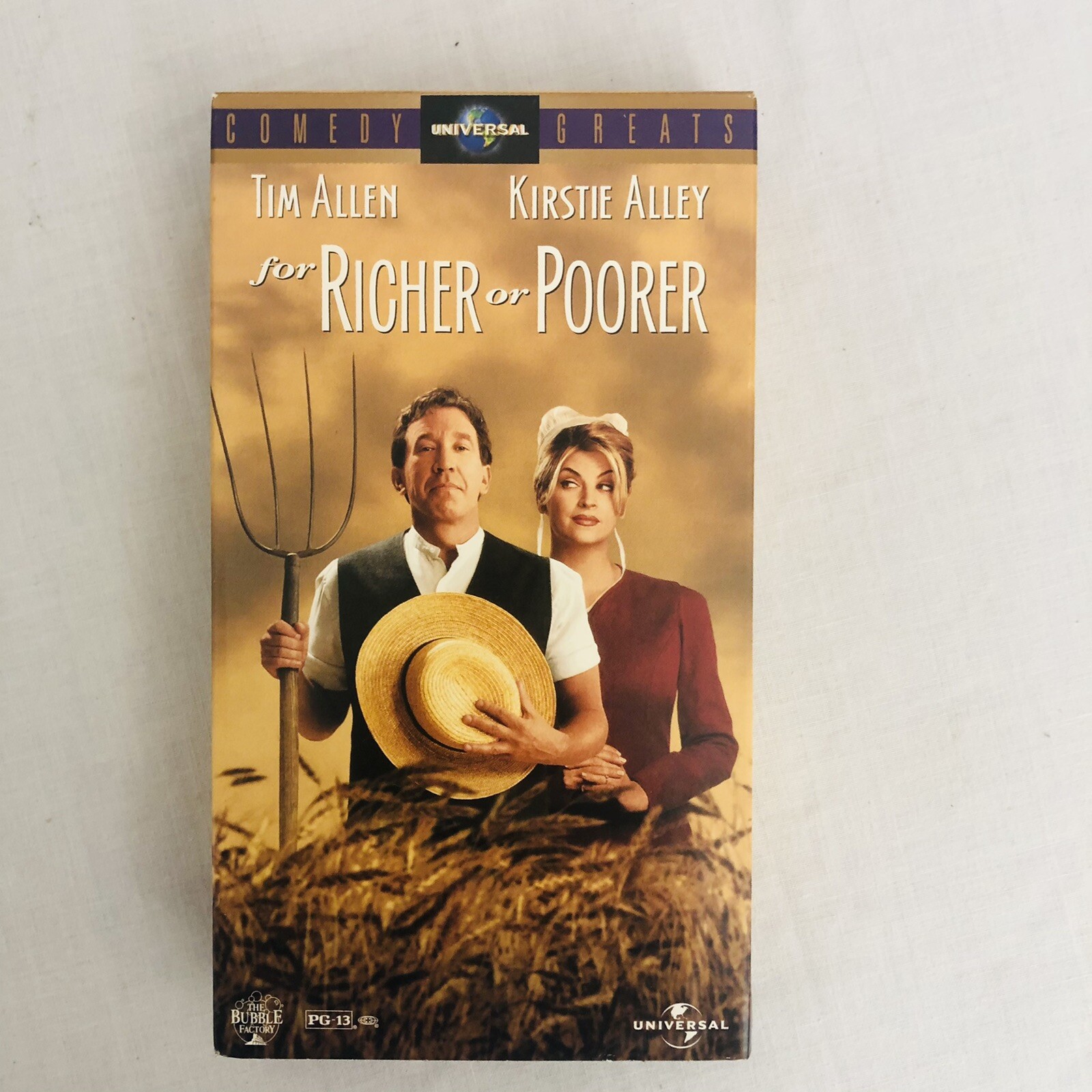 For Richer Or Poorer VHS VCR Video Tape Movie Kirstie Alley, Tim Allen ...