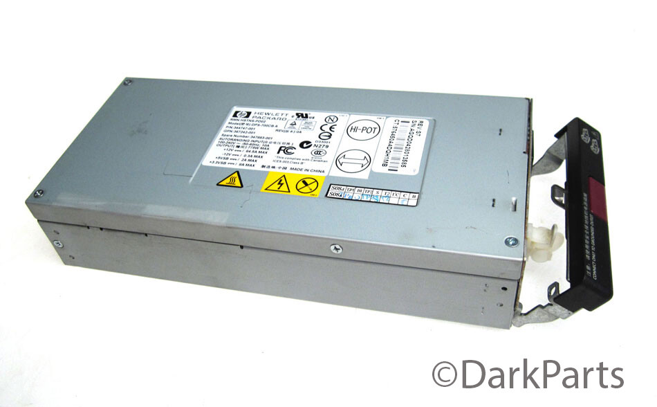 HP Proliant ML370 G4 775 Watt Power Supply DPS700CB 344747-001 347883 ...