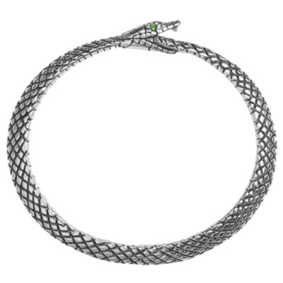 ALCHEMY SNAKE BANGLE Sophia Serpent LARGE Ouroboros Eternity Symbol ...