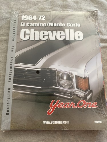 Year One 1964-72 El Camino Monte Carlo Chevelle R0107 Book 496 pages ...
