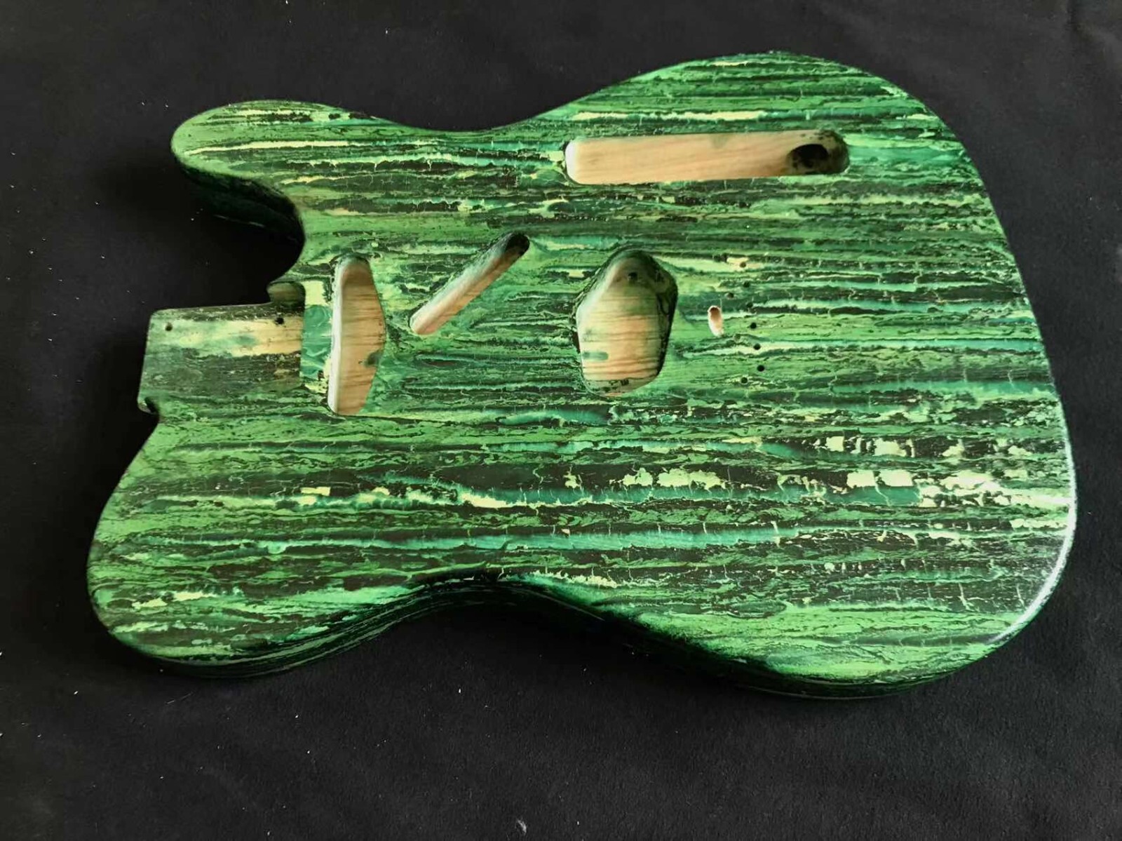 A Flow Painting Tele Telecaster TL Body 1 Piece Swamp Ash Nitro | eBay