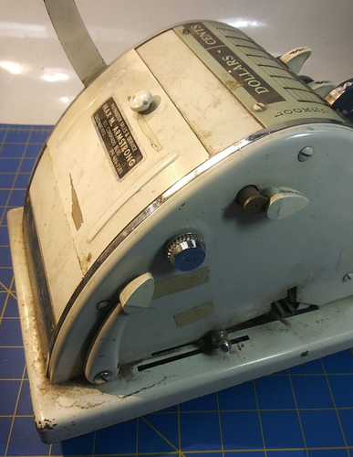 Vintage Paymaster 8000 Ribbon Writer Check Maker Stamp Embosser with ...