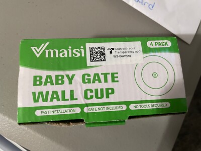 Vmaisi Baby Gate Wall Cup 4 Pack Accessory Child Kids Gate Part New | eBay