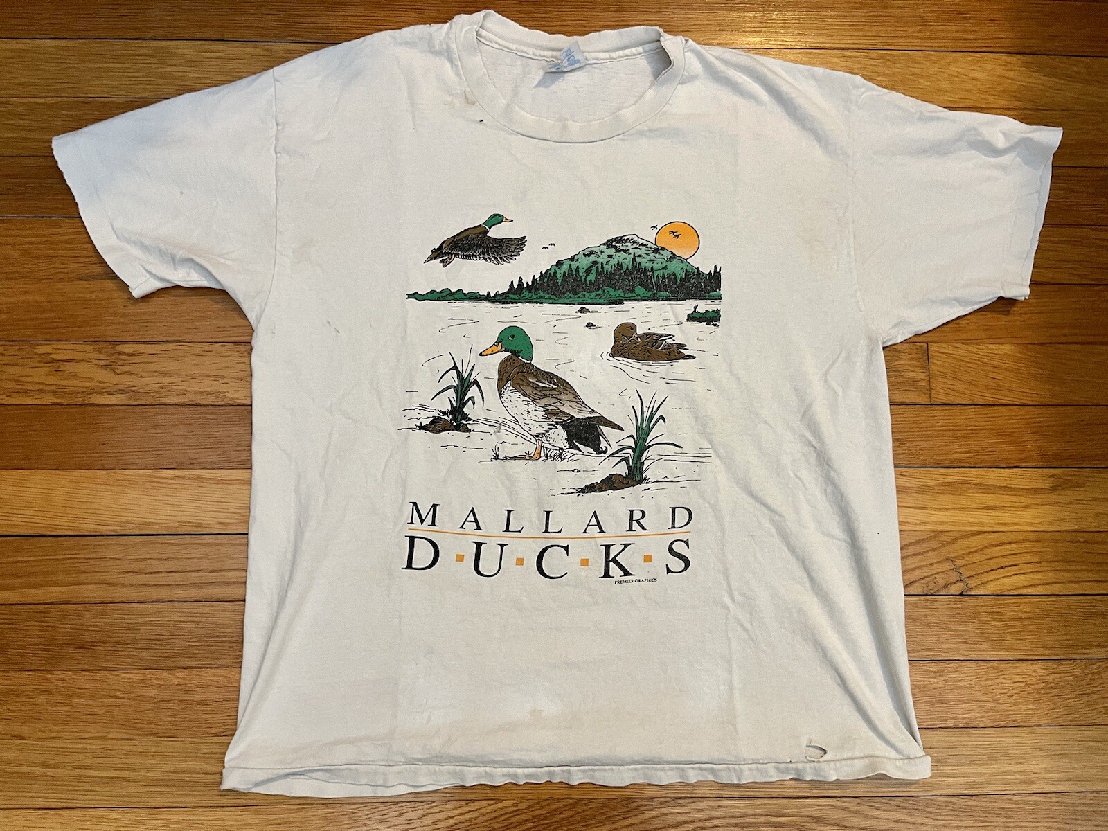 Thrashed Vintage 80s Champion Mallard Ducks Outdoors … - Gem