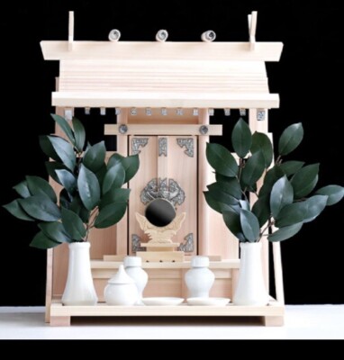 Japanese KAMIDANA Wooden miniature Shinto shrine set god altar ...