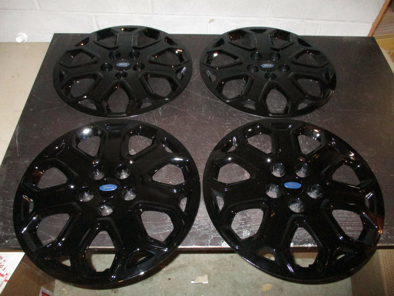 2012-2014 Ford Focus 16" Hubcaps Wheel Covers Black | 16 in | Set of 4 ...