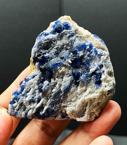 130.8g Natural Rare BlueBerry Fluorite Mineral Specimen/China | eBay