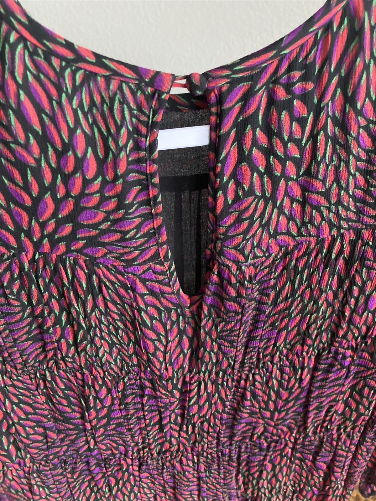 ba&sh BASH Mini Dress Grace Ruffle Womens Size XS/US Purple Print | eBay