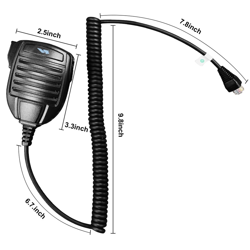 20x Handheld Microphone MH-67A8J Standard Dynamic Mobile Radio 8 Pin ...