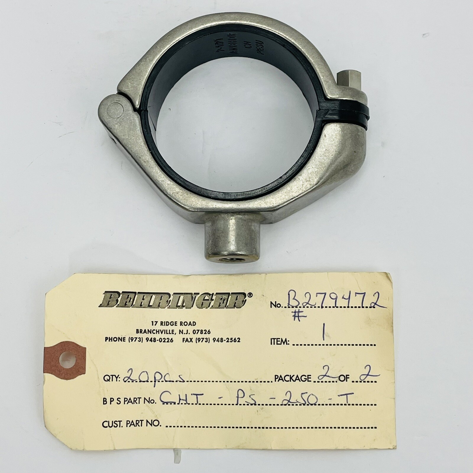 (1pc) Behringer CHT-PS-250-T 304-Stainless Steel Threaded Mount Hanger ...