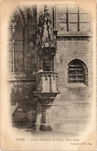 CPA Vitre Chaire exterieure de l'Eglise N-D FRANCE (1015820) | eBay