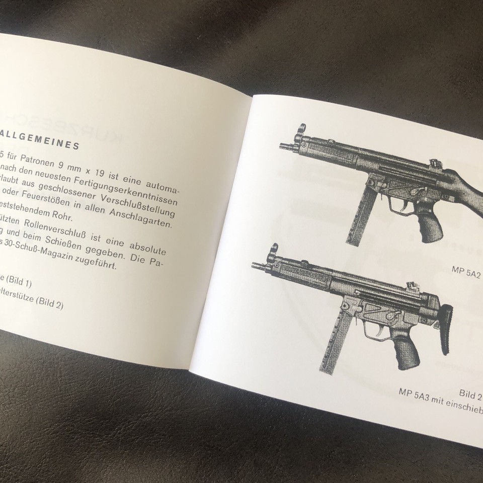 MP5 HK FACTORY MANUAL SMG COLD WAR GERMAN BUNDESWEHR GSG 9 SAS POLICE ...