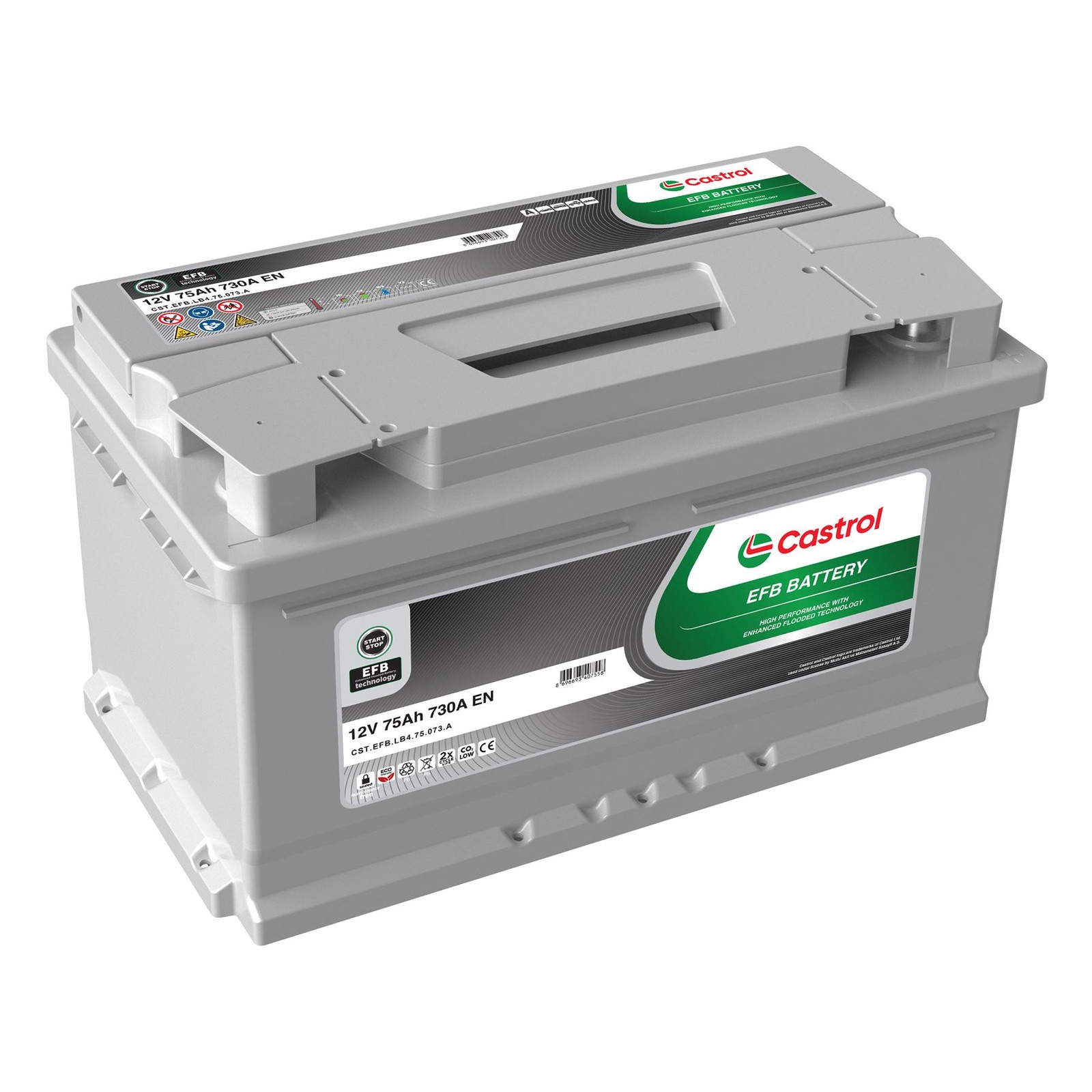 Car Starter Battery 110 75Ah 730A CCA 12V EFB Start-Stop T1 Terminal ...