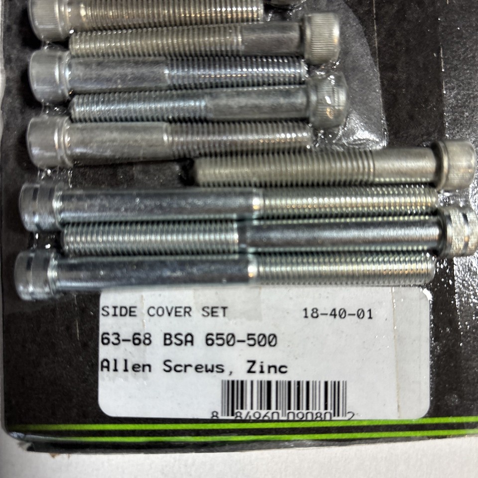Side Cover Allen Head Bolt Kit BSA 500 650 A50 A65 1963 -1968 Zinc | eBay
