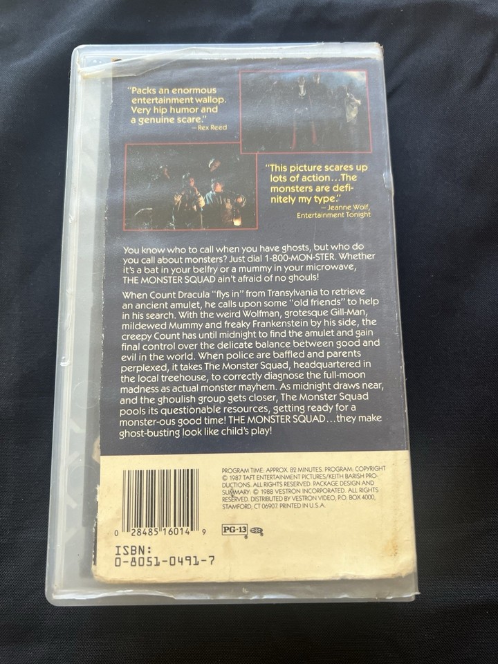 1987 The Monster Squad VHS | eBay