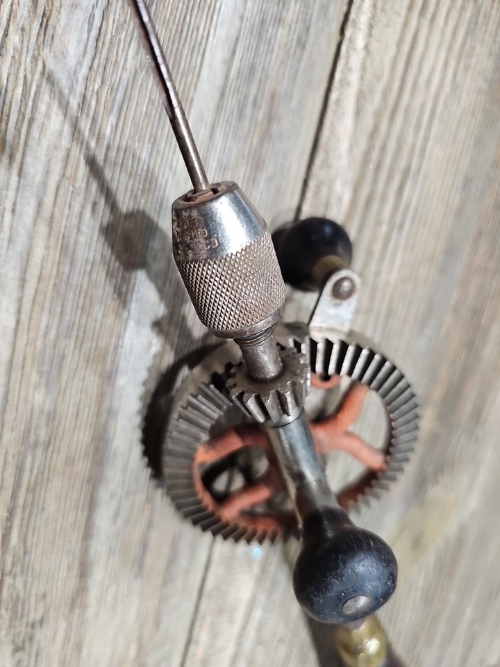 4 Antique Tools Dunlap Plane Goodell-Pratt, Stanley Rule hand drills ...