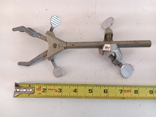 3-prong dual adjustable clamp FISHER laboratory stand attachement ...
