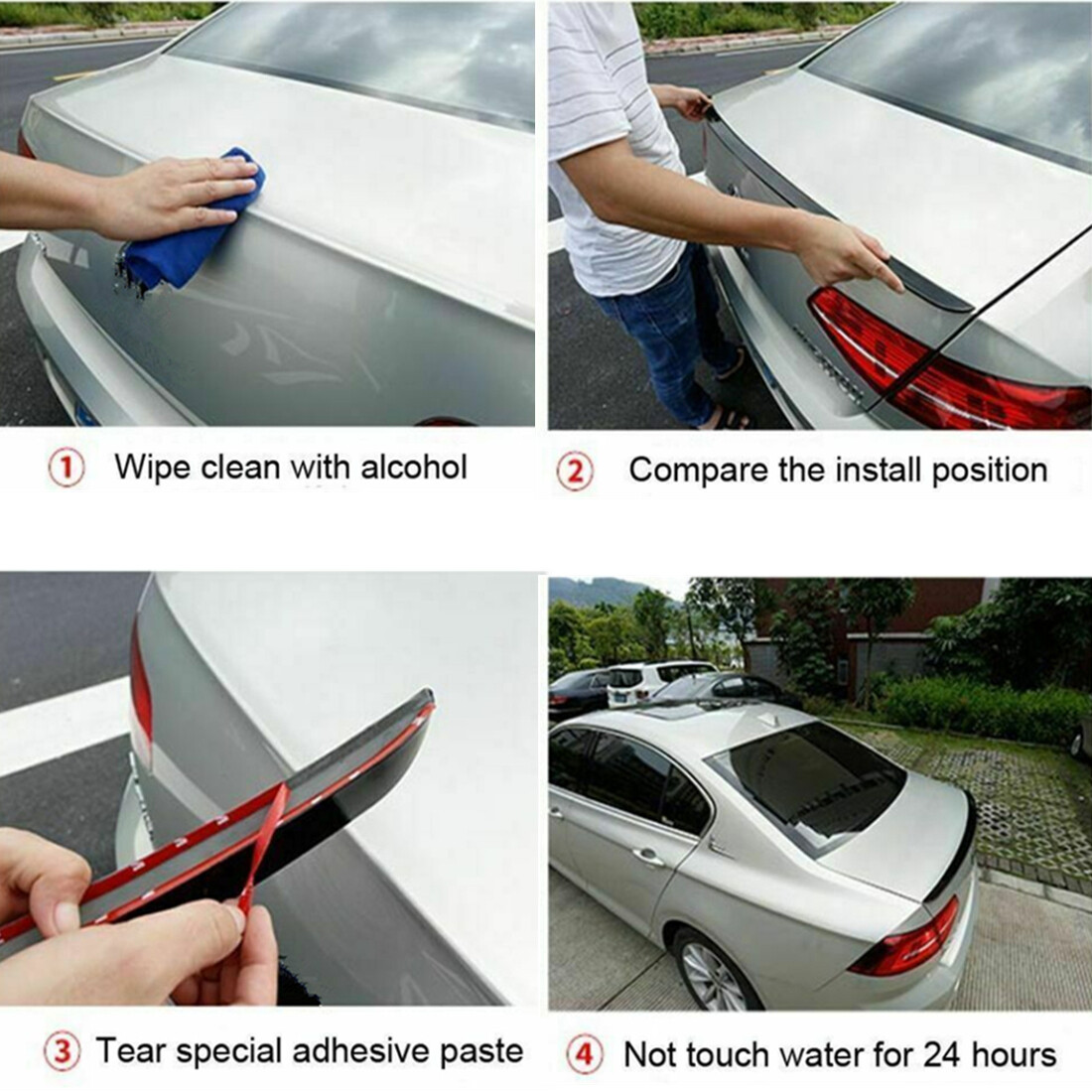 GLOSS BLK FITS 2016 2017 2018 NISSAN ALTIMA SPORT STYLE REAR TRUNK WING ...