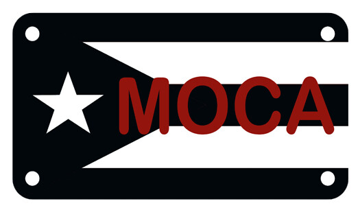Puerto Rico Flag MOCA 4" X 7" ATV Motorcycle License Plate Black ...