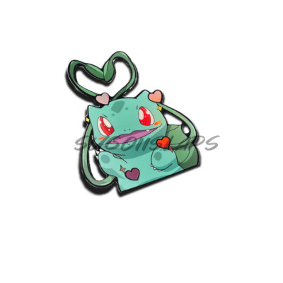 Pokemon Bulbasaur Holographic Anime Peeker / Laptop Decal / Sticker | eBay