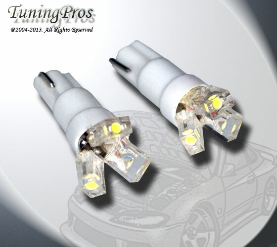 (1 Pair) Set of 2 pcs Radio Dial T5 3 White LED Light Bulbs 37 74 | eBay