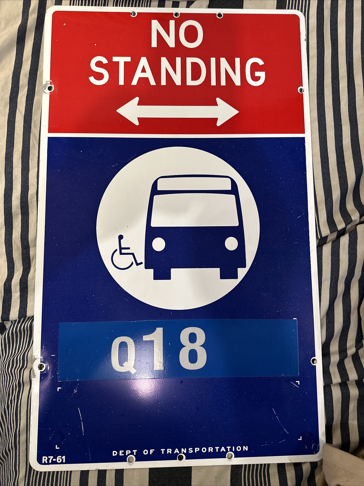 Vintage NYC MTA Bus Sign 18” X 30” | eBay