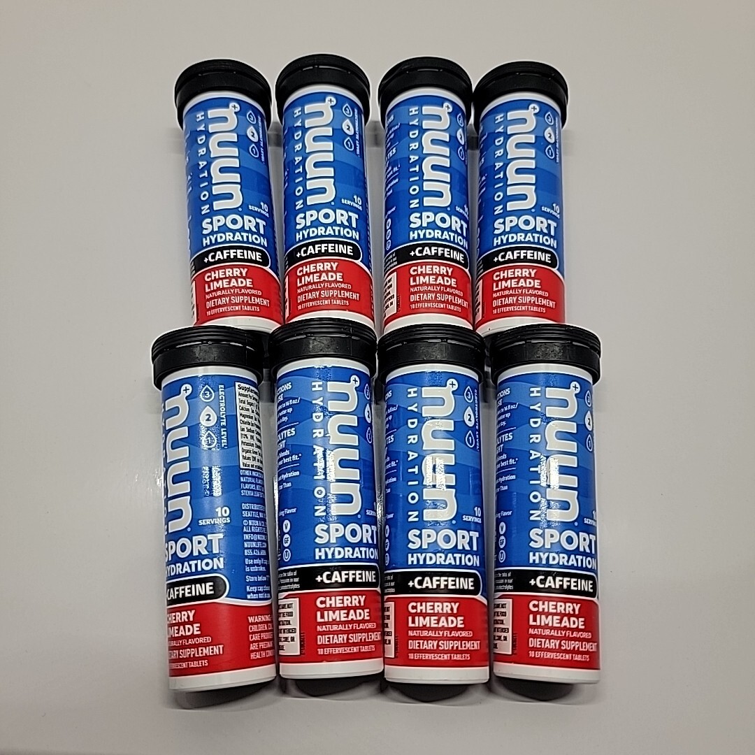 NUUN Sport Hydration + Caffeine - Cherry Limeade - Lot of 8 - Free ...