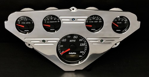 1955 1956 1957 1958 1959 Chevy Truck 5 Gauge GPS Dash Cluster Rear ...