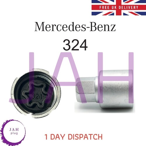 17mm WHEEL NUT LOCKING SECURITY BOLT KEY NUMBER 324 SOCKET FOR MERCEDES ...