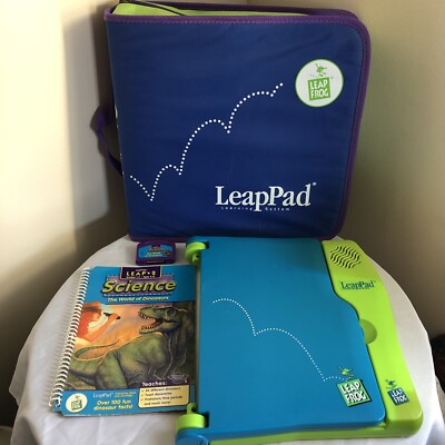 Leap Frog LeapPad Learning System Lot - Book Cartridge Carry Case ...