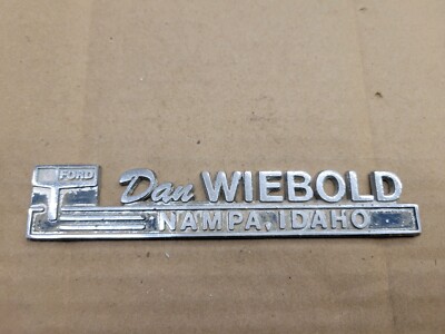 Dan Wiebold Ford Nampa Idaho Metal Car Dealership Dealer Emblem Badge ...