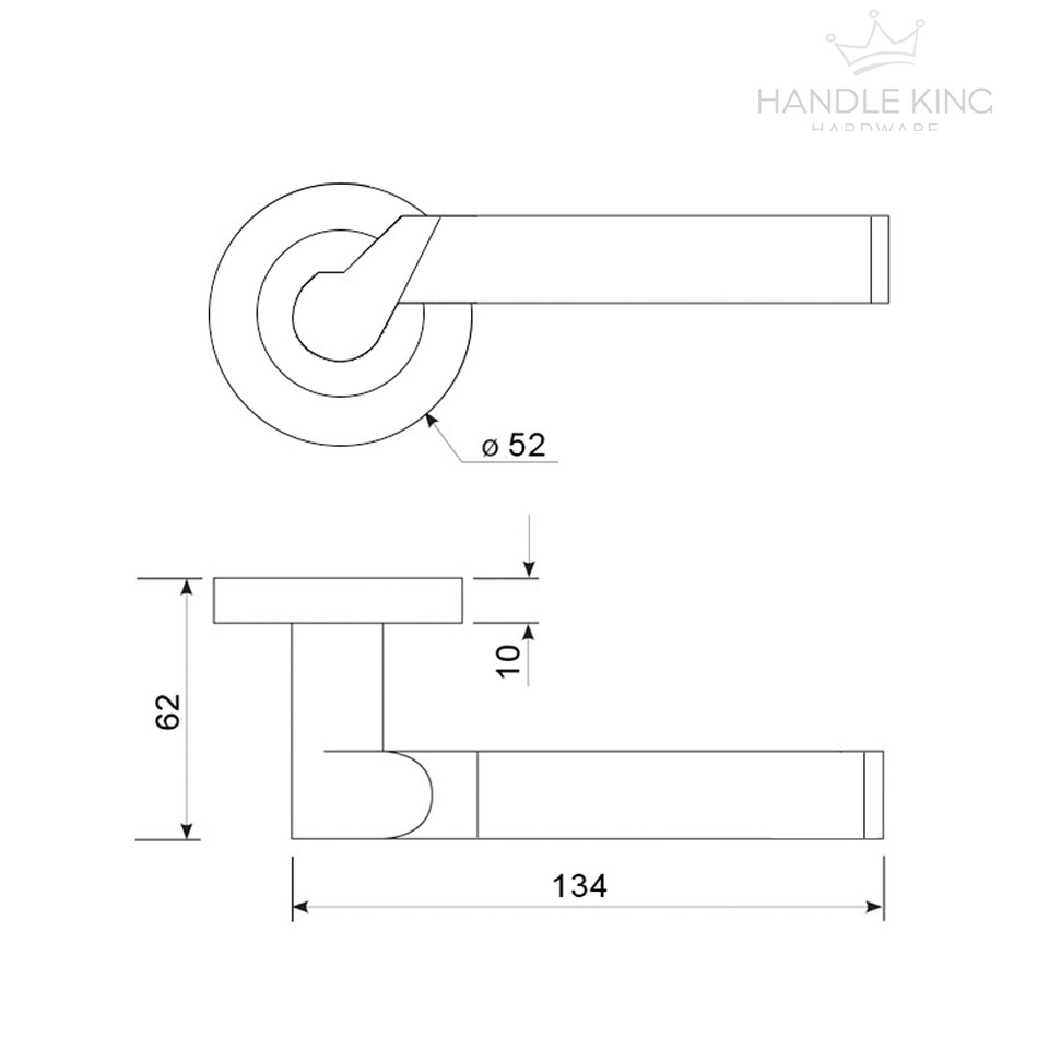 Designer Door Handle Pack - Duo Polished & Satin Chrome Bathroom Door ...