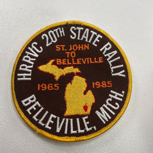 Vintage 1985 ST. JOHN TO BELLEVILLE MICHIGAN Patch (HRRVC) T050 | eBay