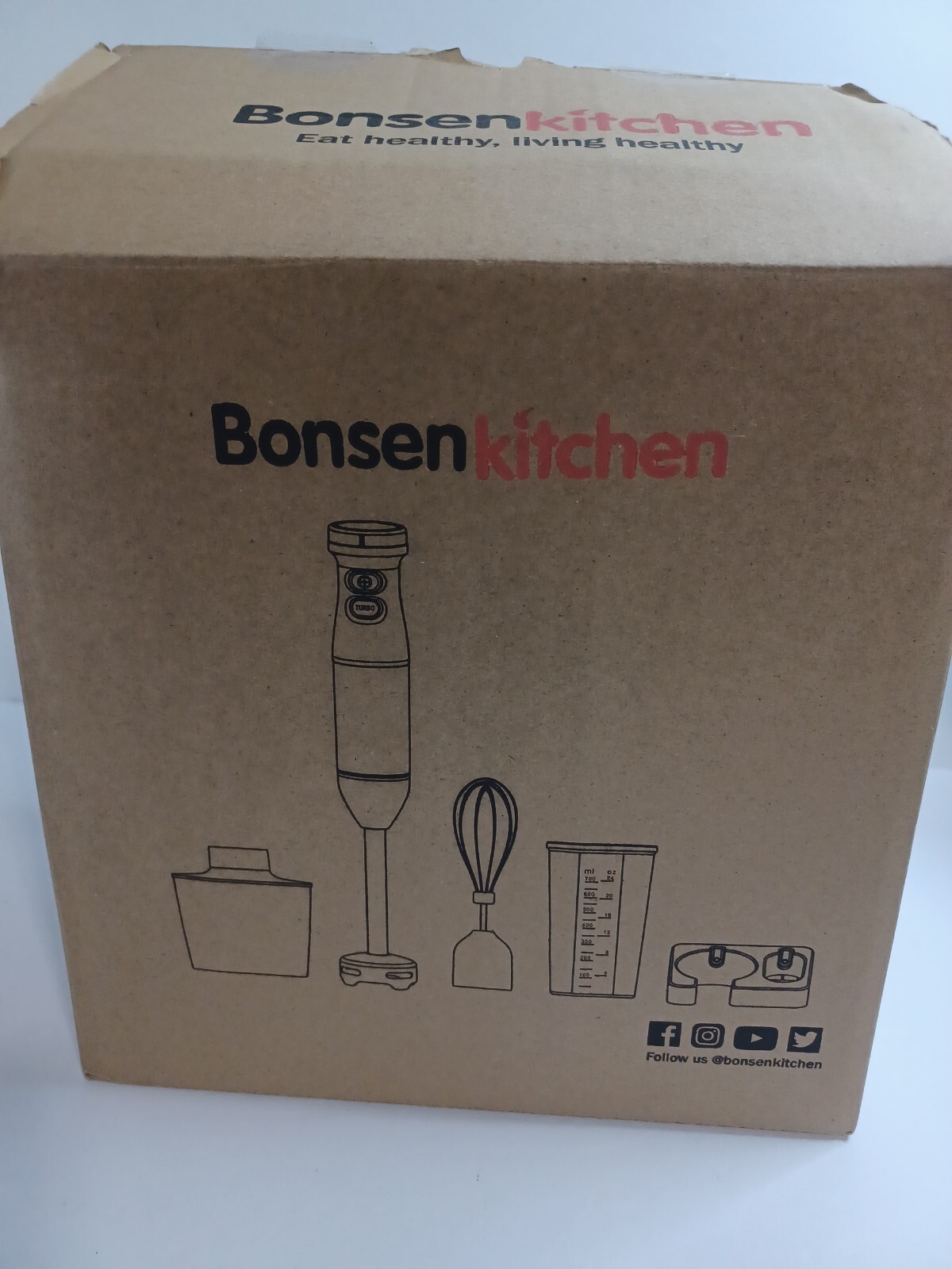 bonsen kitchen inmersion blender 3 in 1 hand blender HB8001 | eBay