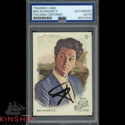 Ben Schwartz signed 2019 Allen & Ginter Card PSA DNA Slab Star Wars ...