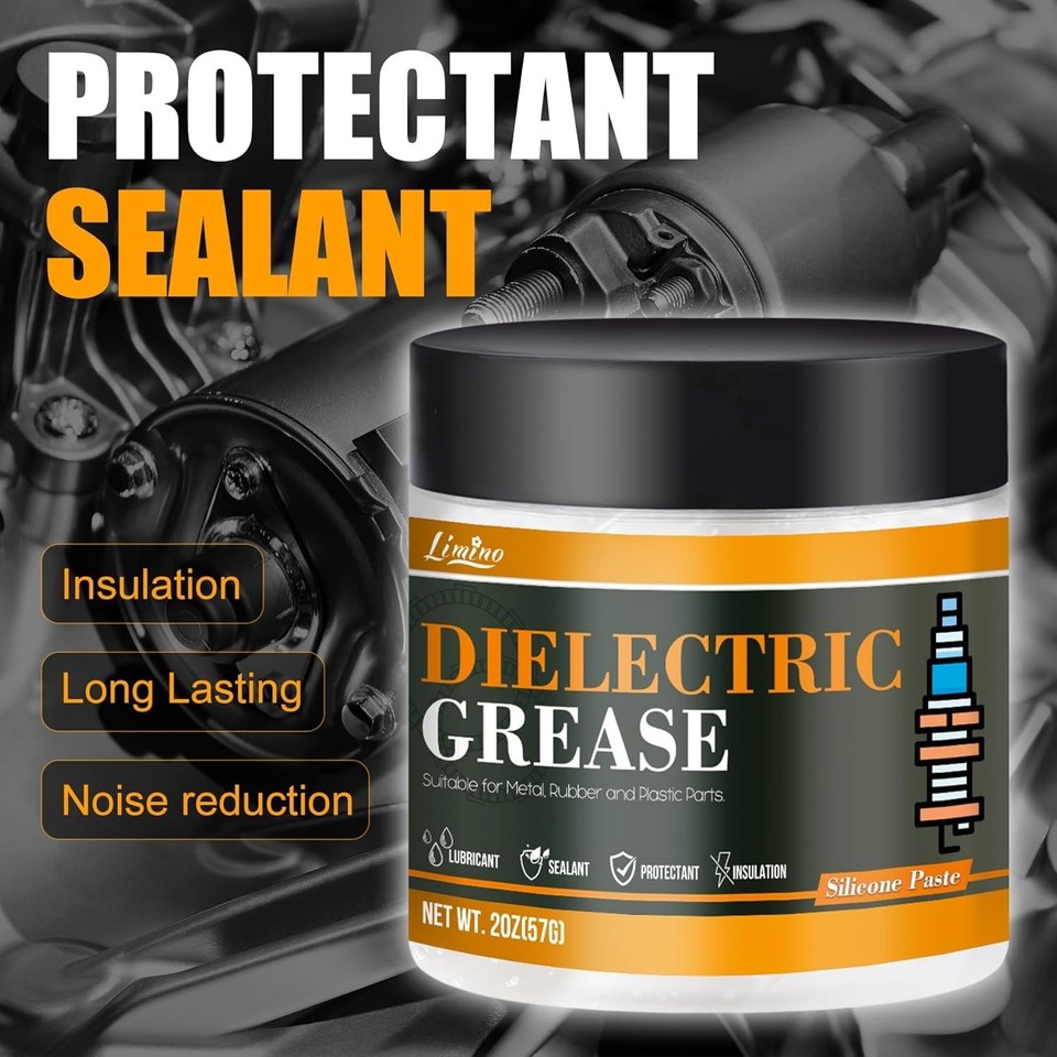 Dielectric Grease - 114G Automotive Silicone Grease for Electrical ...