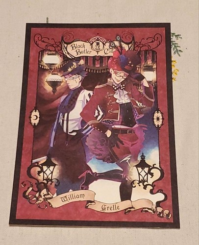 Black Butler Animate Bonus Illustration Card 1 Grell William | eBay